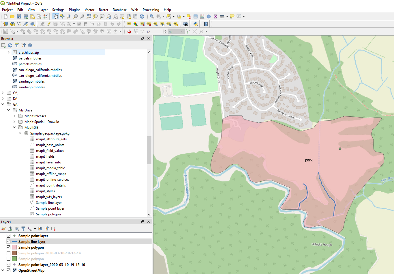 Mapit-Spatial - Google Drive Sync - Mapit Spatial - Geopackage manager